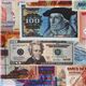 Robert Kaufman colorful banknote money fabric Fabric by Robert Kaufman ...