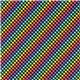 Timeless Treasures black dot fabric rainbow - modeS4u