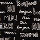 black French words fabric by Robert Kaufman USA Fabric by Robert ...