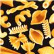 black noodle pasta fabric by Timeless Treasures from the USA Fabric by ...