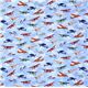 blue Timeless Treasures airplanes fabric for boys Fabric by Timeless ...