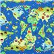 blue world map fabric by Timeless Treasures Fabric by Timeless ...