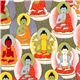colourful Buddha fabric by Alexander Henry from the USA Fabric by ...