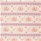 cotton off white Japan fabric with flowers and ornate flourishes purple ...