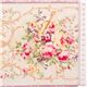 cotton off white Japan fabric with flowers and ornate flourishes purple ...