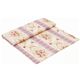 cotton off white Japan fabric with flowers and ornate flourishes purple ...