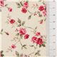 cream fabric with small retro roses by Quilt Gate Fabric by Cosmo - modes4u