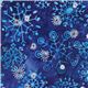 dark blue Robert Kaufman snowflake Batik fabric Fabric by Robert ...