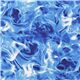 flaming fire fabric in shades of blue background by Quilting Treasures ...