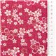 floral fabric pastel sakura cherry blossom Japan dark pink dobby Fabric ...