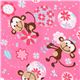 hot pink monkey minky fabric fleece plush Funky Monkey Fabric by ...