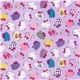 lilac Hello Kitty cute face fabric by Kokka Fabric by Sanrio - modeS4u