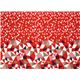 mountain red triangle echino Decoro cotton sateen fabric Fabric by ...