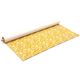 natural color with mustard yellow leaf laminate fabric from Japan - modeS4u