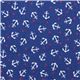 navy blue Timeless Treasures anchor maritime fabric USA - modeS4u