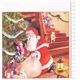panel cotton fabric white Christmas scenes Santa Fabric by Elizabeth's ...