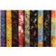 Tela batik en colores arcoiris con estampado de flores de Timeless ...