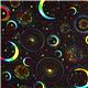 rainbow color space fabric by Timeless Treasures with moon and stars ...