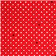 red Michael Miller fabric small white polka dots Fabric by Michael Miller - modeS4u