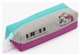 turquoise purple grey double zip animal pencil case by Mind Wave - modes4u