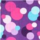 violet purple circle pattern fabric colourful lights by Michael Miller ...