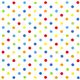 white fabric with colourful polka dots by Robert Kaufman Fabric by ...