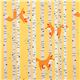 yellow Natured Friends birch fox animal fabric Riley Blake Good Natured ...
