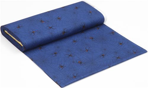 Remnant (34 x 112 cm) - Alexander Henry dark blue spider fabric - modeS4u