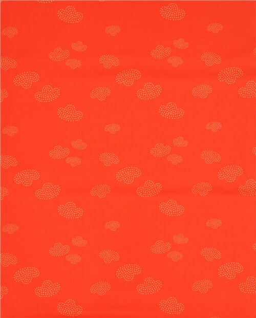 Art Gallery Fabrics orange fabric with cloud pattern - modeS4u