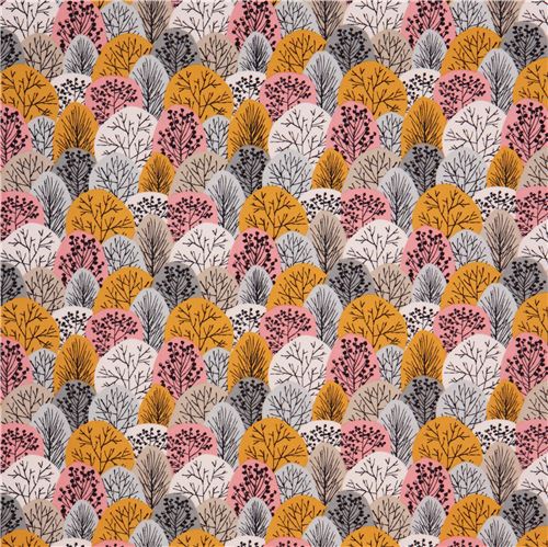 Autumn Wonderland Cloud 9 tree organic fabric Fabric by Cloud 9 - modes4u