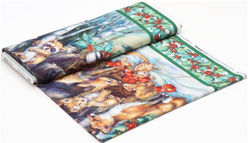 Christmas animal fabric Robert Kaufman Fabric by Robert Kaufman - modes4u