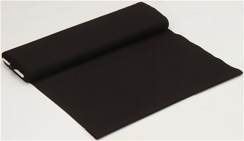 Cosmo solid black cotton sheeting fabric - modeS4u