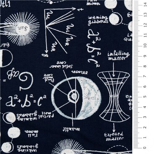 Dear Stella knit fabric science navy blue - modeS4u