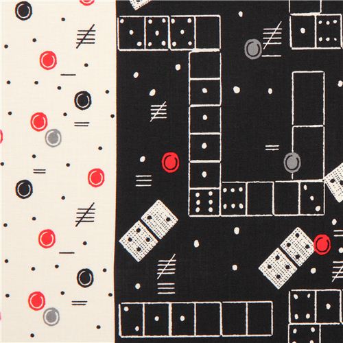 Domino Effect double border game fabric Michael Miller Fabric by ...