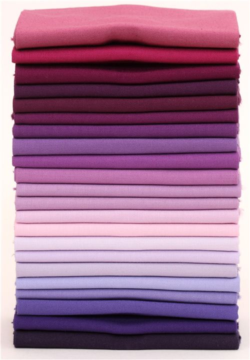 Fat Quarter fabric bundle purple Flying Robert Kaufman - modes4u