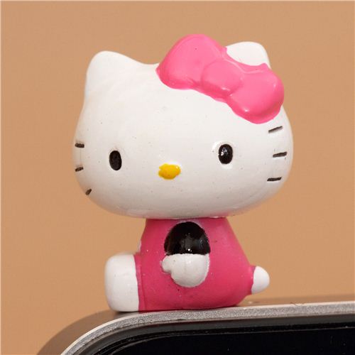 Hello Kitty pinke Schleife Handy Stöpsel Kopfhörer Stecker - modeS4u