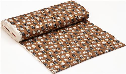 Japanese twill fabric with coffee design - modeS4u