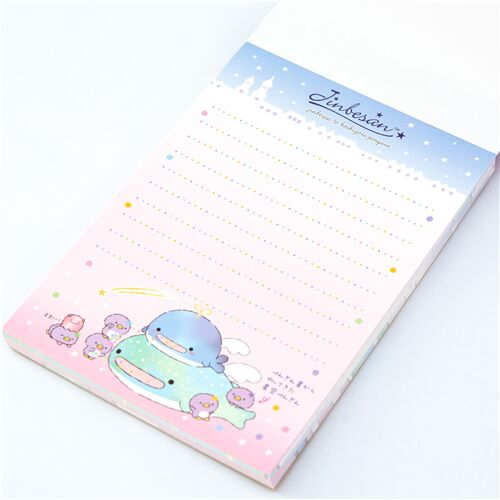 Jinbesan whale character Note Pad by San-X - modes4u