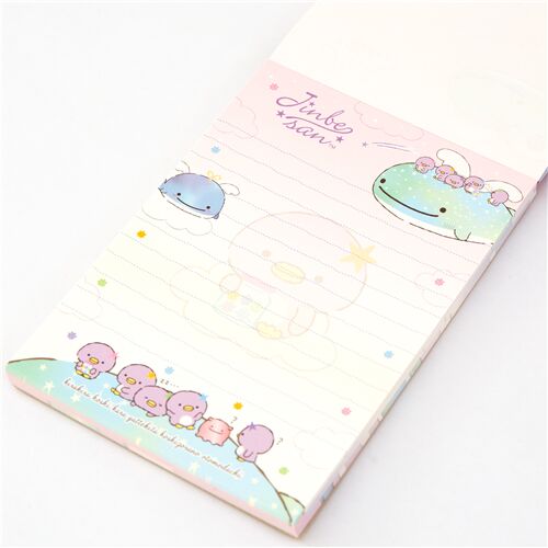 Jinbesan whale character Note Pad by San-X - modes4u