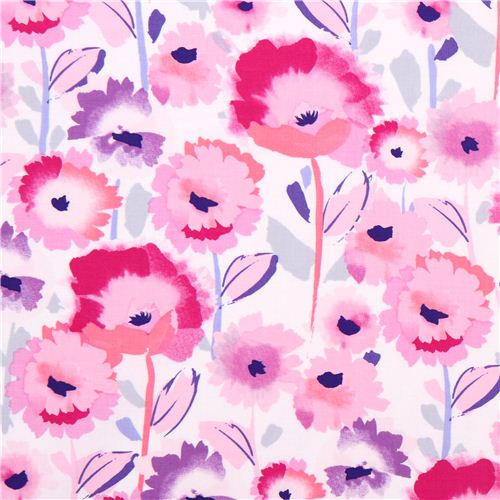 Josephine Bloom flower fabric Michael Miller Spring Fling Fabric by ...