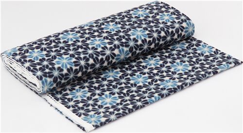 Kokka tela floral batik lona sakura atado despintado azul - modesS4u