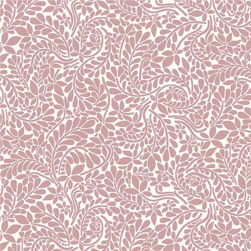 Remnant (31 x 110 cm) - Liberty Fabrics light cream fabric with mauve ...