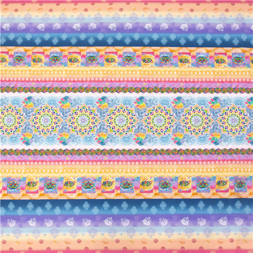 Mandala Streifen bunten Stoff Baumwolle USA reflektierende Meditation ...