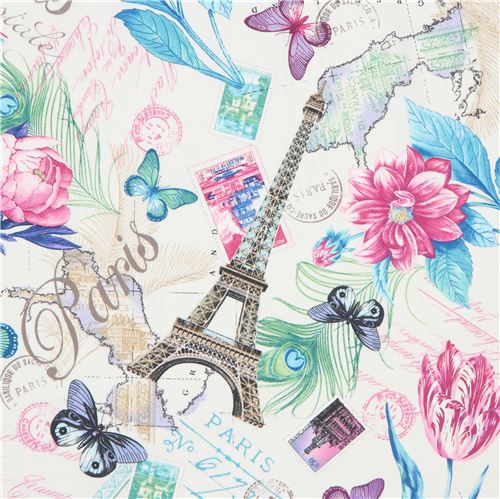 Remnant (32 x 112 cm) - Paris fabric by Timeless Treasures fabric with ...