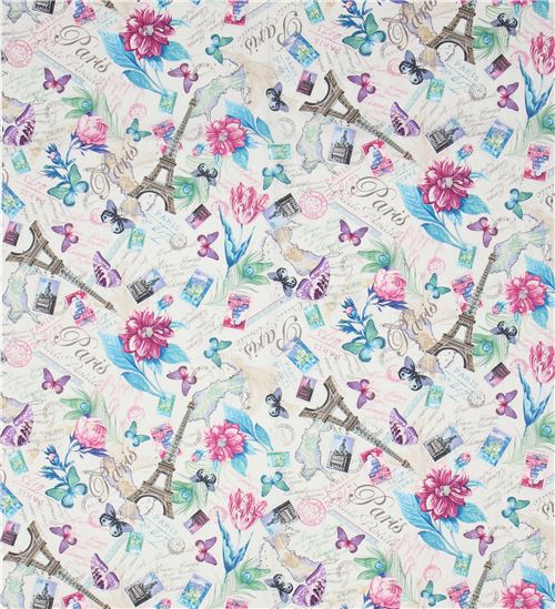 Remnant (32 x 112 cm) - Paris fabric by Timeless Treasures fabric with ...