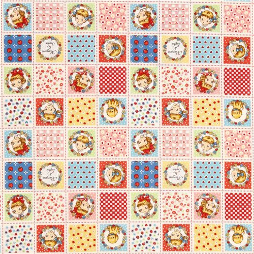 Patchwork checker fabric Quilt Gate vintage girls patterns - modeS4u