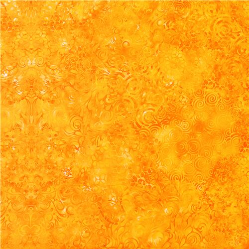 Quilting Treasures batik style vibrant yellow ombre swirling extra wide ...