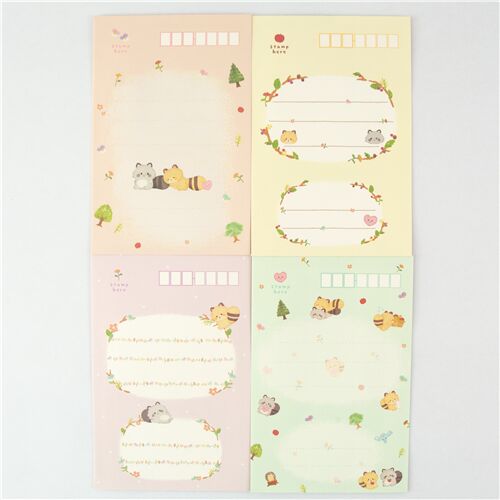 Raccoon San-X Kokoro letter set - modes4u