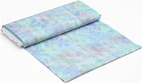 Robert Kaufman light blue batik fabric with mini dots - modeS4u