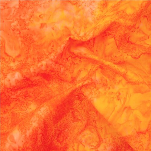 Batikstoff mit orange Farbverlauf von Robert Kaufman - modeS4u